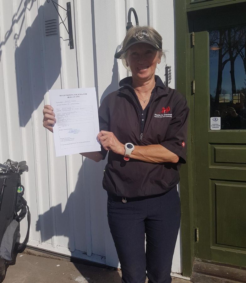 Årets første HOLE IN ONE på Borre! - Borre Golfklubb